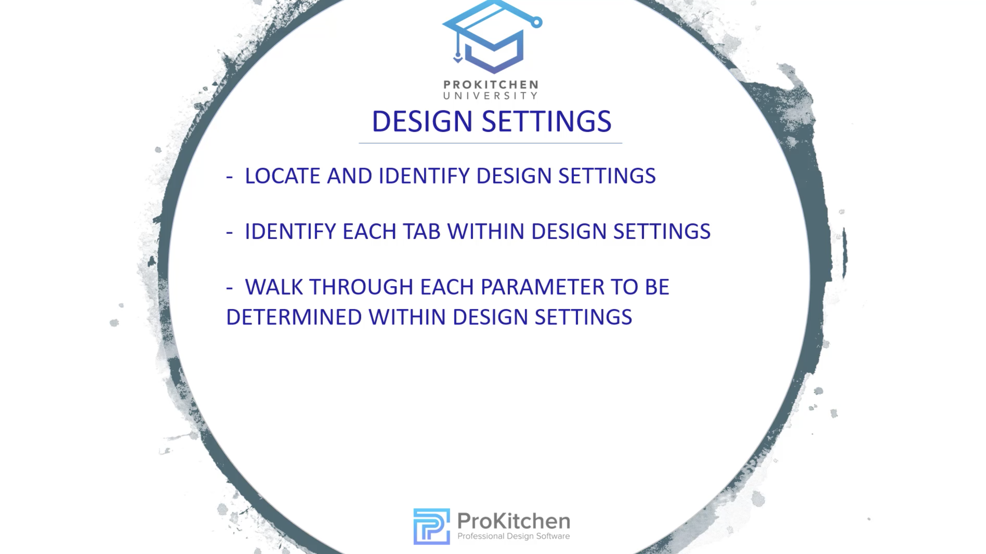 Design Settings Prokitchen Software